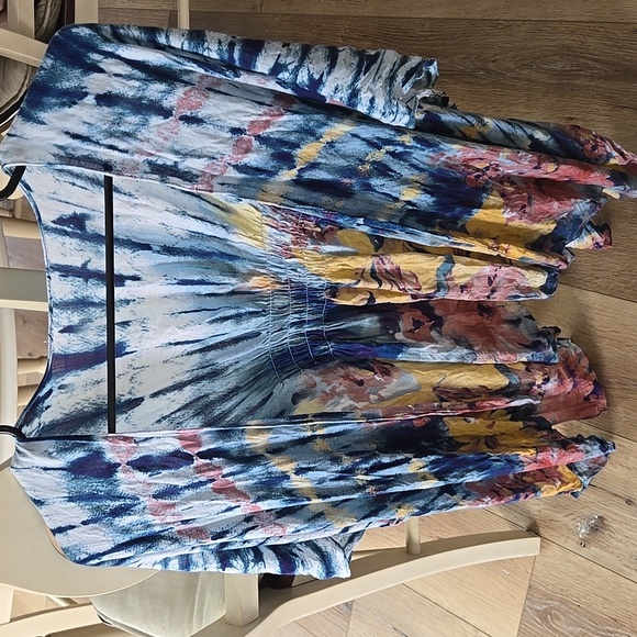 Collection XIIX | Tops | Xiix Collection New York Tie Die Floral Ruana ...